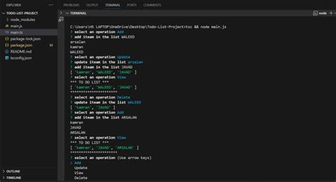 My Cli Project Todo List Via Nodejs Typescript Please Try It Via