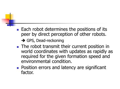Ppt Behavior Based Formation Control For Multi Robot Teams Powerpoint