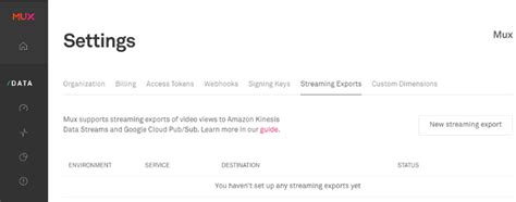 Do More With Your Video Data — Launching Streaming Exports In Mux Data Mux