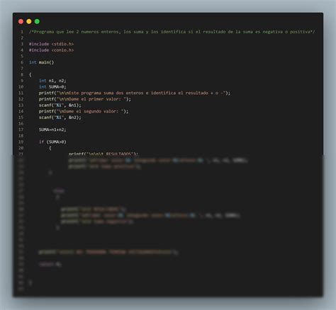 Solution Programa En Lenguaje C Lee 2 Números Enteros Los Suma Y