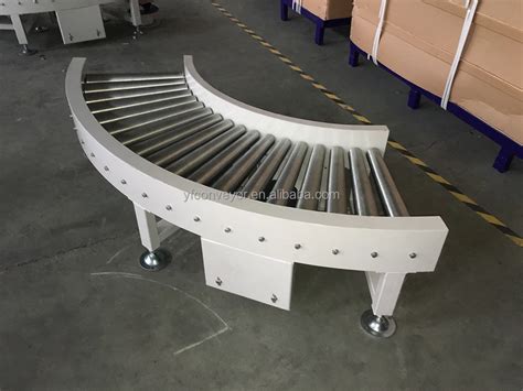 90 Degree Turn Electric Motorized Roller Conveyor Yifan Conveyor