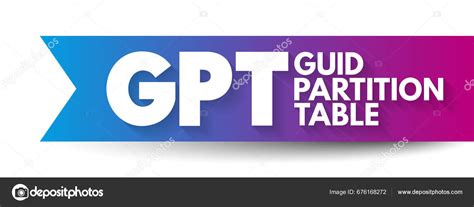 Gpt Guid Partition Table Standard Layout Partition Tables Physical