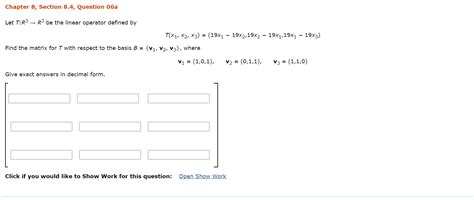 Solved Chapter 8 Section 84 Question 06a Let Tr3 R3 Be