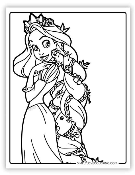 Tangled Pascal Coloring Page