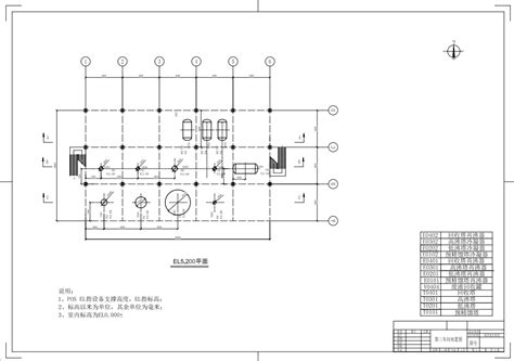 M2321 化工车间设备平面 立面布置图autocad模型图纸下载 懒石网