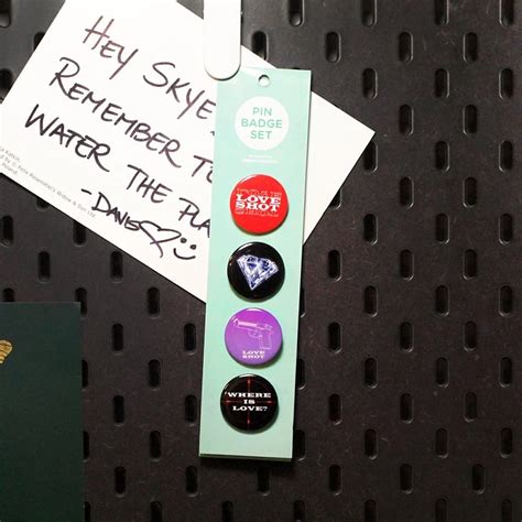 Exo Love Shot Pin Button Set Kpop Usa