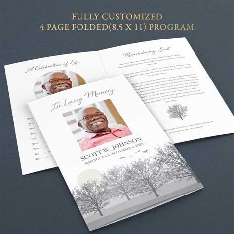 Celebration Of Life Program Ideas Wdxo