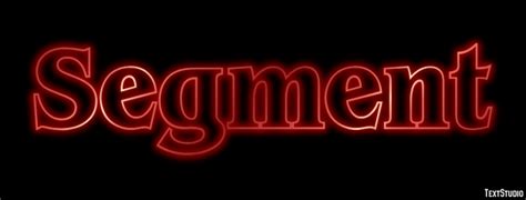 Segment Text Effect And Logo Design Word