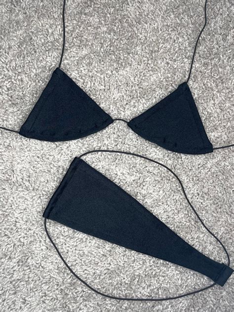 Black Micro Kini Etsy