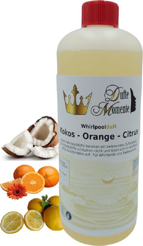 Dufte Momente Whirlpool Duft 1 Liter Kokos Orange
