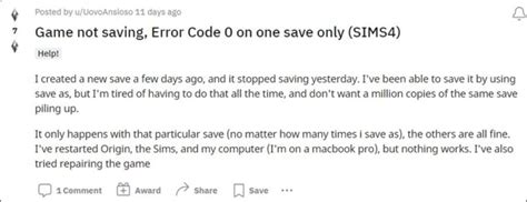 The Sims 4 Error Code 0 The Game Failed To Save Fixed Droidwin
