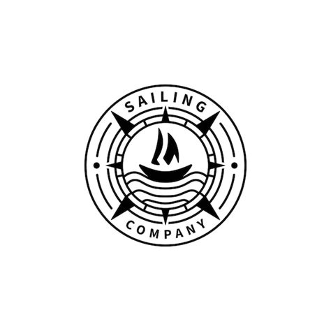 Premium Vector Sailing Boat Icon Logo Design In A Compass