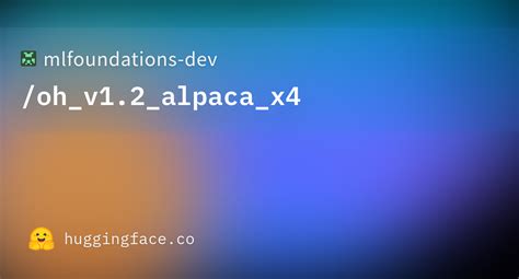 Mlfoundations Dev Oh V Alpaca X Hugging Face