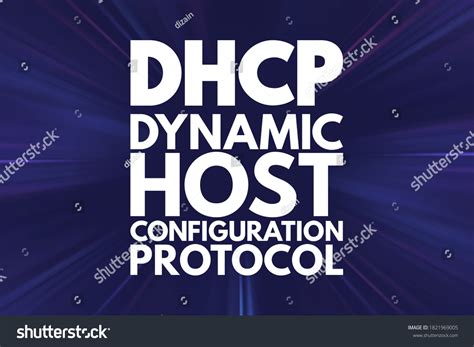 dhcp 동적 호스트 구성 프로토콜 스톡 일러스트 1821969005 shutterstock