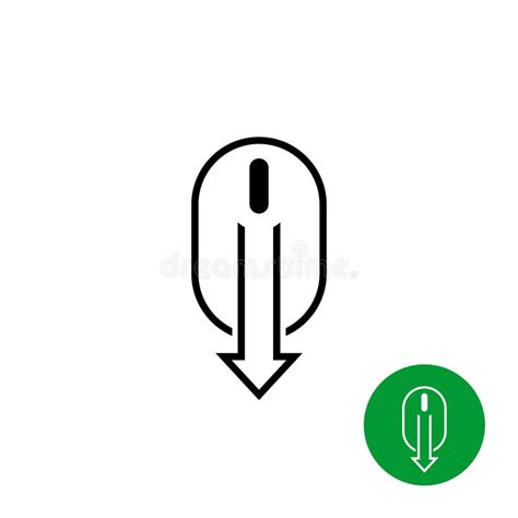 Scroll Down Icon Vector Scrolling Sybmol For Web Design Stock Vector Illustration Of Scroll