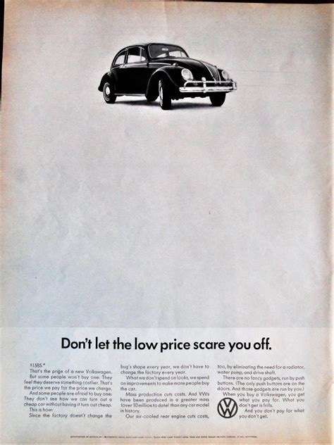 1966 Vw Bug Ad 1966 Volkswagen Beetle Ad 1966 Vw Beetle Ad Etsy