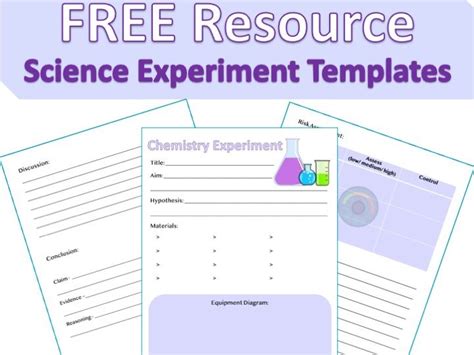 Basic Science Experiment Template A Lab Report Template That Can Be Used For Any Classroom