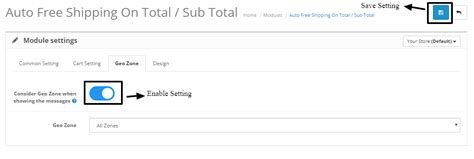OpenCart Auto Free Shipping