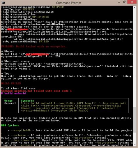 Execution Failed For Task Asbggeneratebindings · Issue 4644 · Nativescriptnativescript · Github