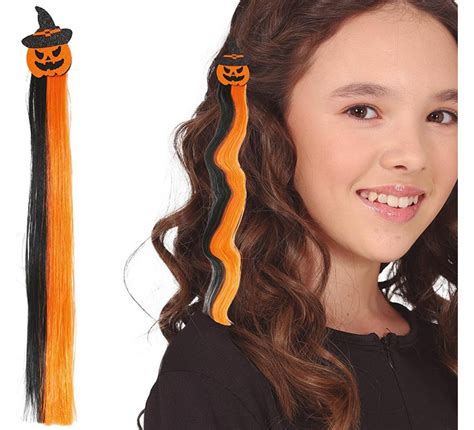 Touffe De Citrouille Orange Et Noir 40 Cm