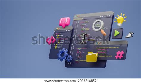 Programmer Developer Typing Script Source Languages Stock Illustration 2029216859 Shutterstock