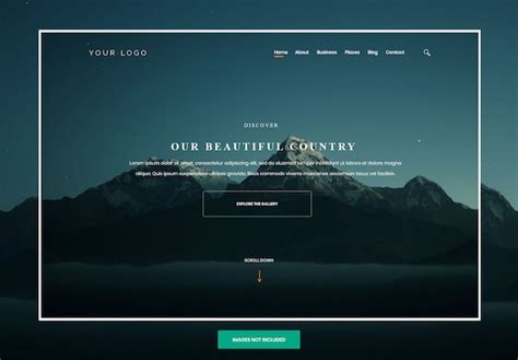 Premium PSD Website Header Template Design