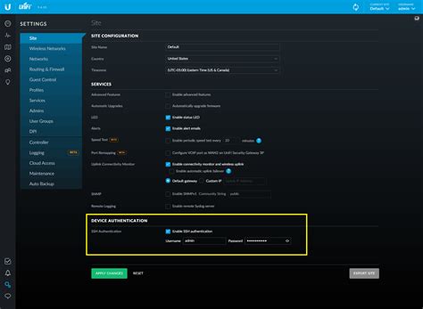 UniFi Controller Set Inform Com
