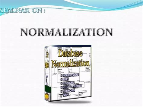 Database Normalization Ppt
