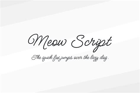 Meow Script Font Download Free