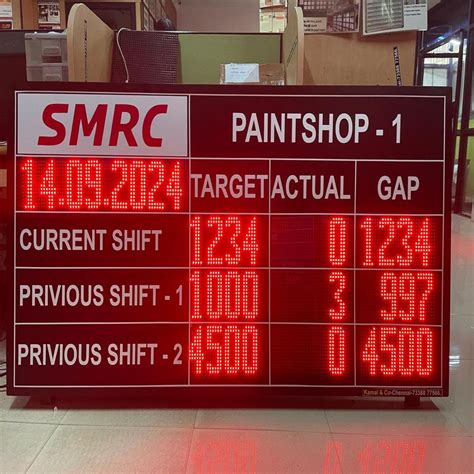 Led Production Display Board At 88500 00 Inr In Chennai Kamal And Co