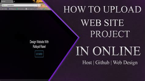 Upload Your Project File In Online Free Host A Website Using Github Free Youtube
