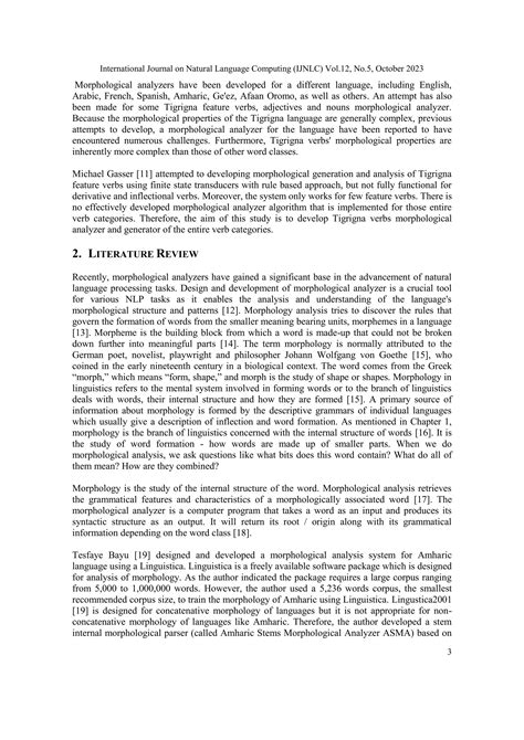 Design And Development Of Morphological Analyzer For Tigrigna Verbs Using Hybrid Approach Pdf