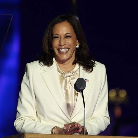 Kamala Harris Wore A White Suit To Give Acceptance Speech