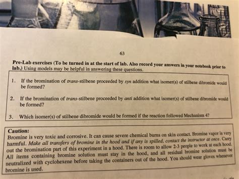 Solved Pre Lab Exercises To Be Turned In At The Start Of Chegg Com