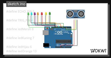 Tugas 1 Deteksi Banjir Wokwi ESP32 STM32 Arduino Simulator