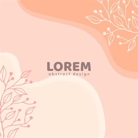 추상적인 배경입니다 최소한의 스타일로 현대적인 디자인 템플릿입니다 뷰티 프레젠테이션 브랜딩 디자인을 위한 세련된 커버 벡터 일러스트 레이 션 프리미엄 벡터