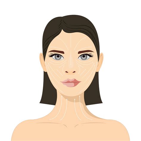 Facial Massage Scheme Visual Massage Guide Anti Aging Lifting