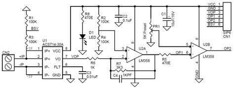 Current Sensor Amplifier And Over Current Switch Electronics