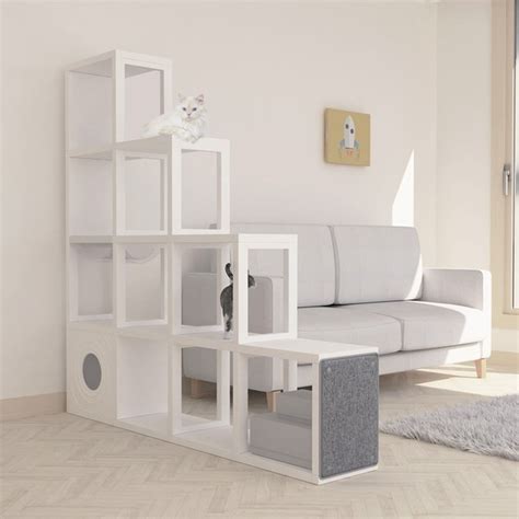 화이트톤 고양이 인테리어 가구 추천 13가지 집안이 화사해 보여요 비마이펫 라이프