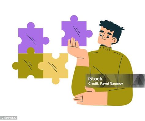 교육 와 남자 캐릭터 와 직소 퍼즐 조각 학습 와 연구 벡터 일러스트 개념에 대한 스톡 벡터 아트 및 기타 이미지 개념