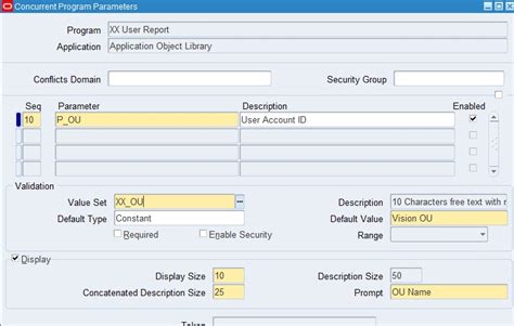 Oracle Applications Blog How To Make A Concurrent Program Parameter Read Only