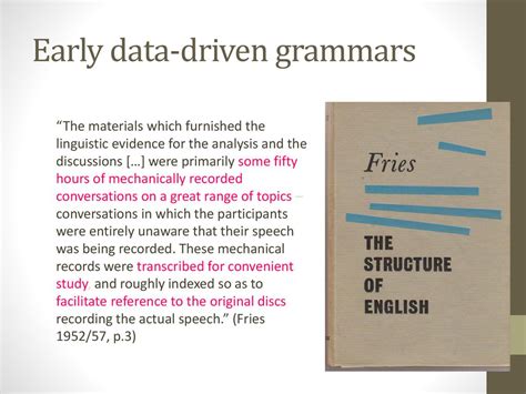 intro to corpus linguistics data driven grammar ppt download