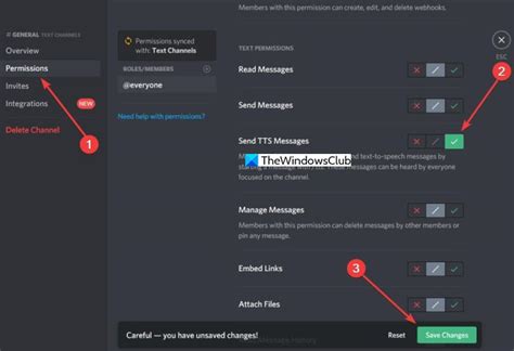 how to enable and use discord text to speech tts feature