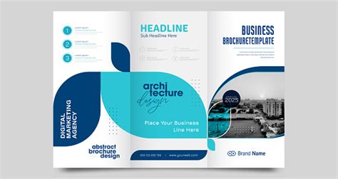 3 배 브로셔 디자인 트라이 폴드 전단지를 위한 기업 비즈니스 템플릿 책자에 대한 스톡 벡터 아트 및 기타 이미지 책자