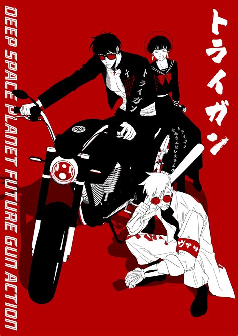Vash The Stampede Nicholas D Wolfwood And Meryl Stryfe Trigun And 1 More Drawn By Fkttl42