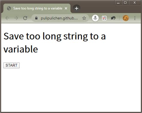 如何在前端瀏覽器用javascript處理過長的字串變數？活用虛擬dom作為快取 How To Use Javascript To