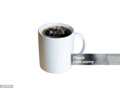 클리핑 경로와 흰색 배경에 고립 된 뜨거운 스트림 찻잔 또는 커피 컵 0명에 대한 스톡 사진 및 기타 이미지 0명 갈색 단일 객체 Istock