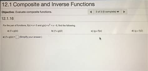 solved for the pair of functions f x x 3 and g x