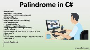 Palindrome In C How To Check Palindrome In C With Examples