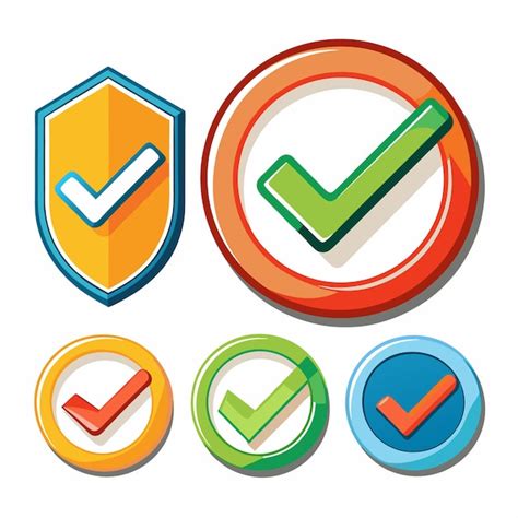 Checkmark Icon Checkmark Vector Set Checked Check Box Sign Approved Symbol Illustration